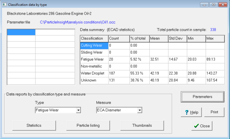 Particle Classification - Particle Shape Particle Size