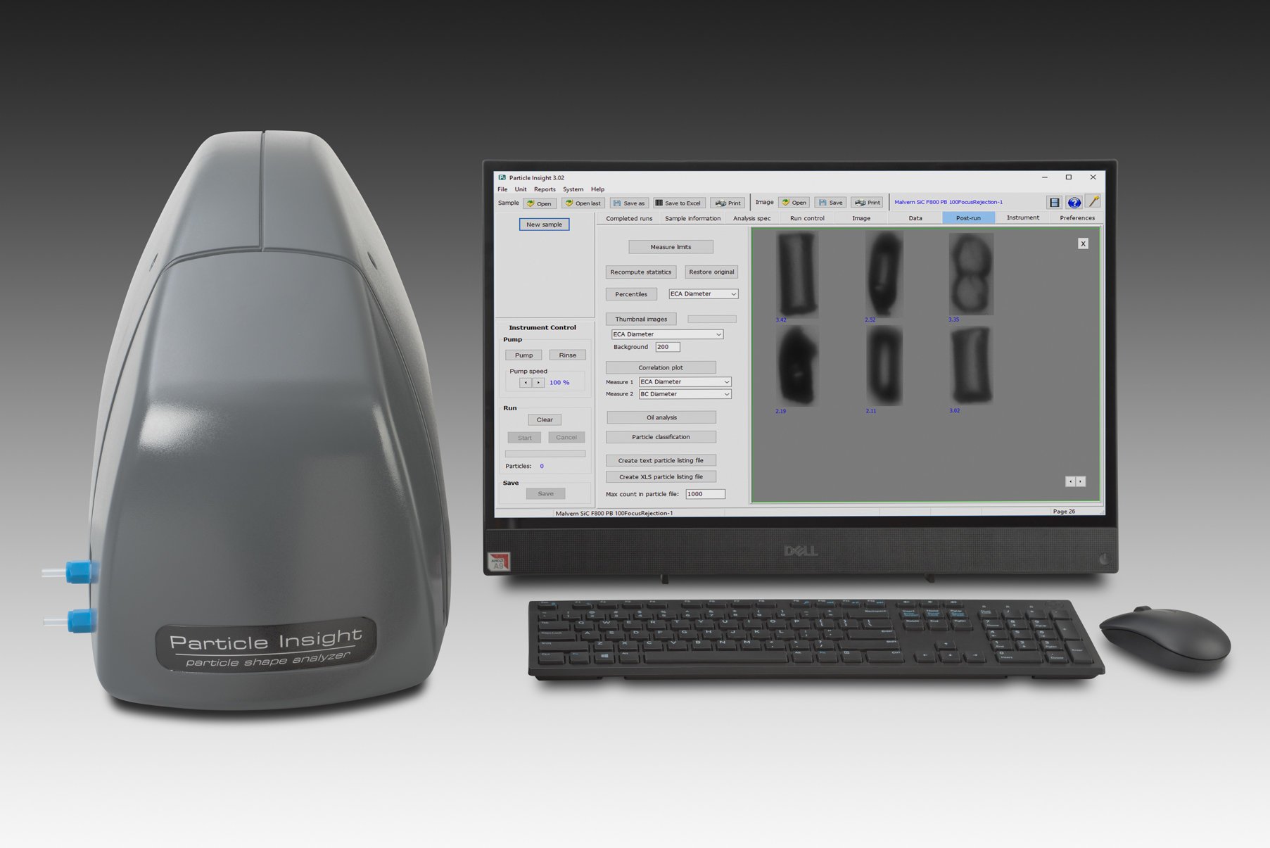 Particle Insight Sentinel - Particle Shape Particle Size